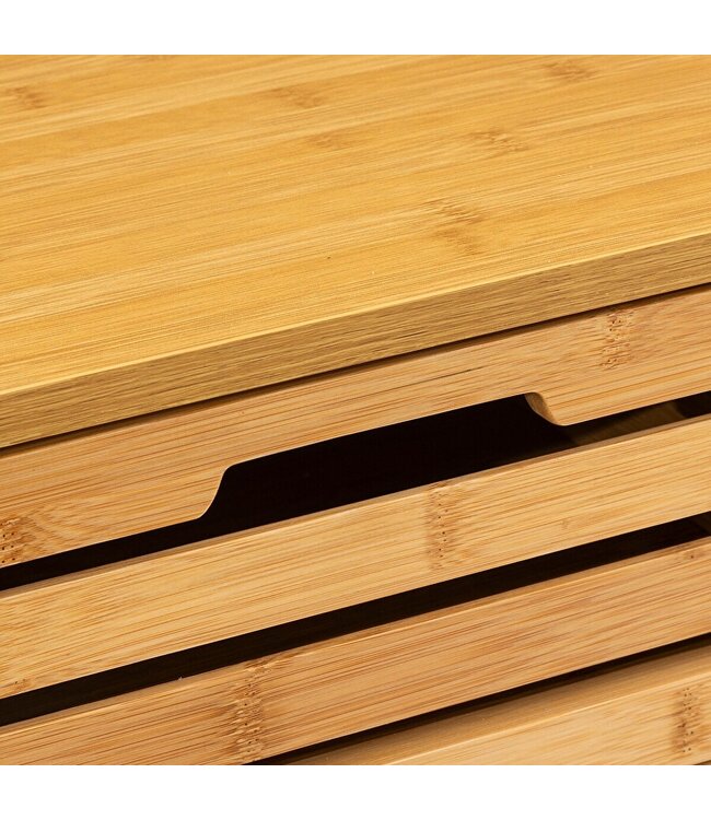 Standing Storage Cabinet with 4 Drawers - Natural - Koning Bamboe