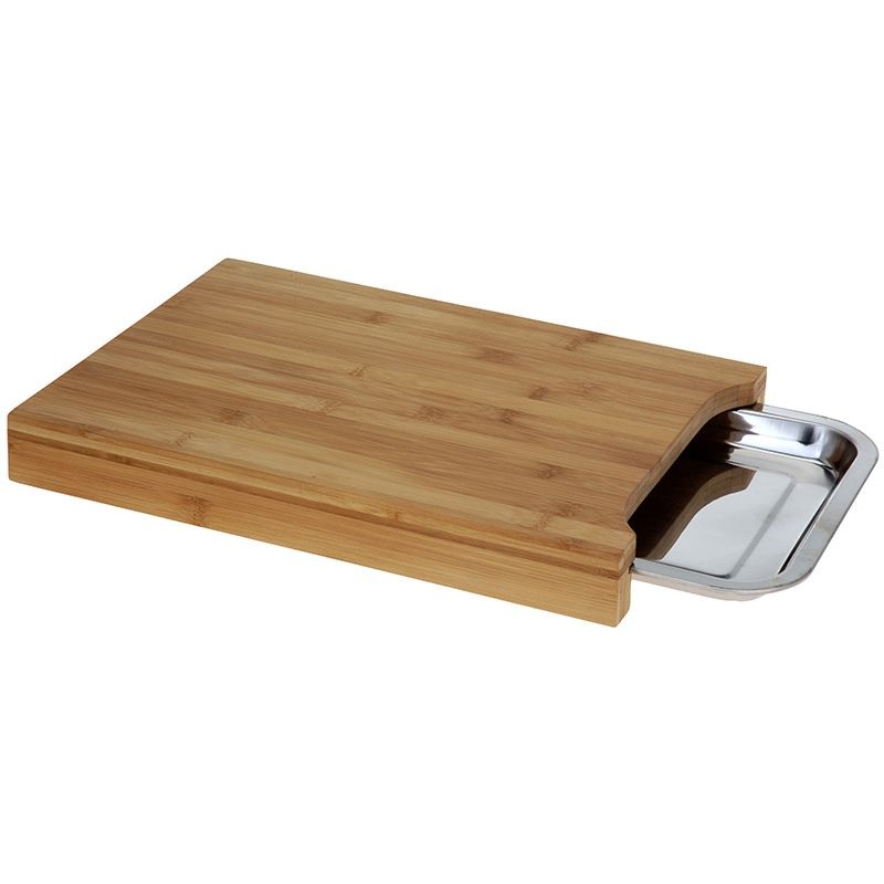 Excellent Houseware Bamboe snijplank met opvangbak - Koning Bamboe