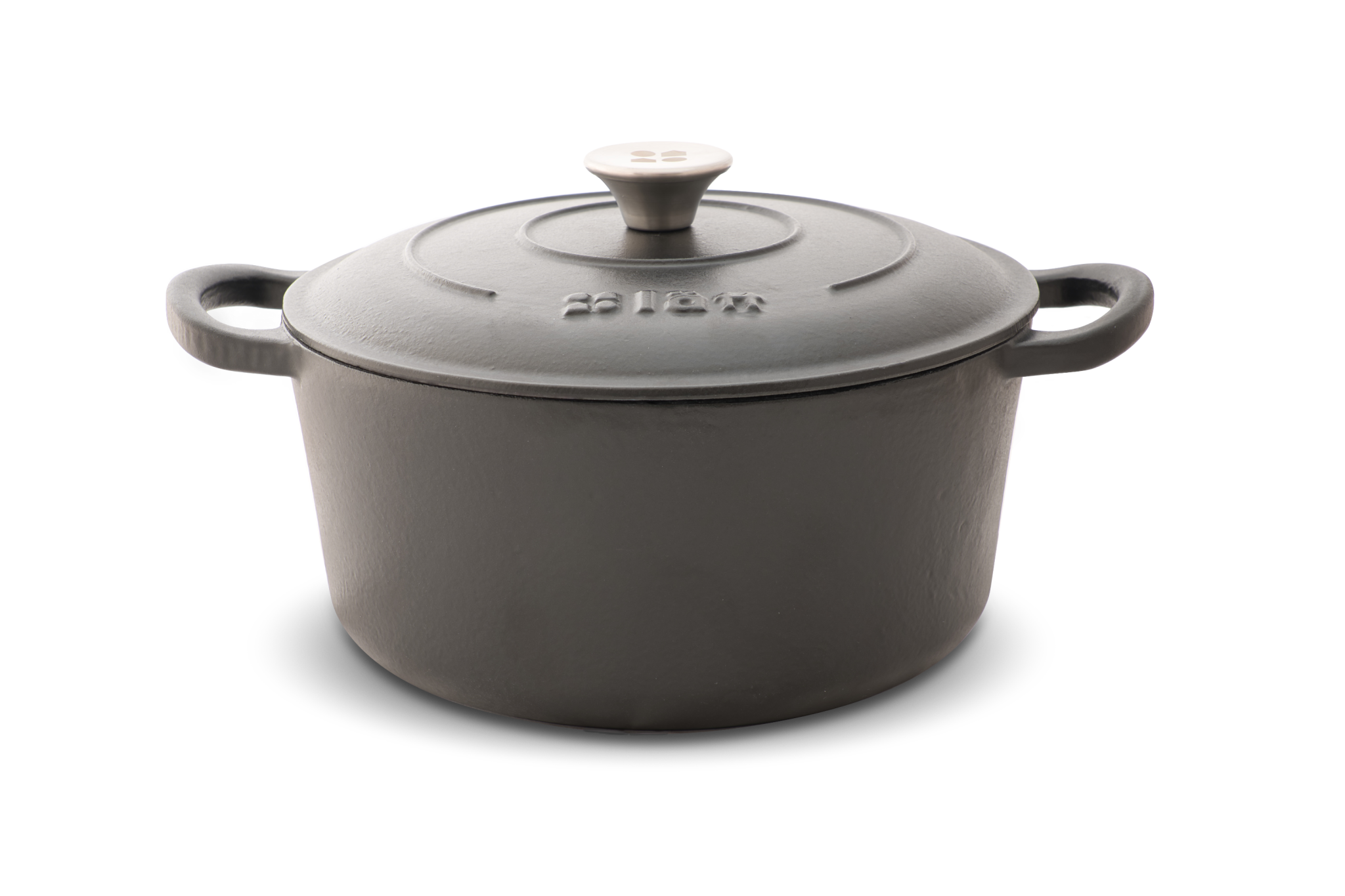 COCOTTE ROND 26x12 CM - 4,8 L ZWART - Het Kookeiland