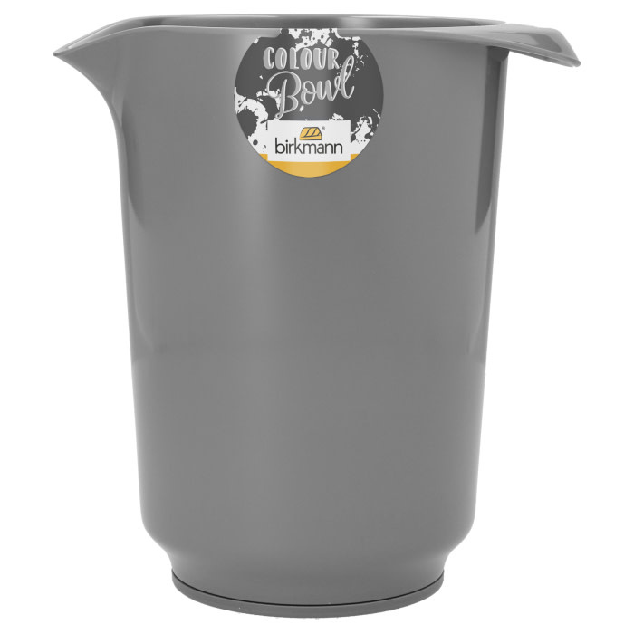 Beslagkom/beker 1.5 liter grijs - Het Kookeiland