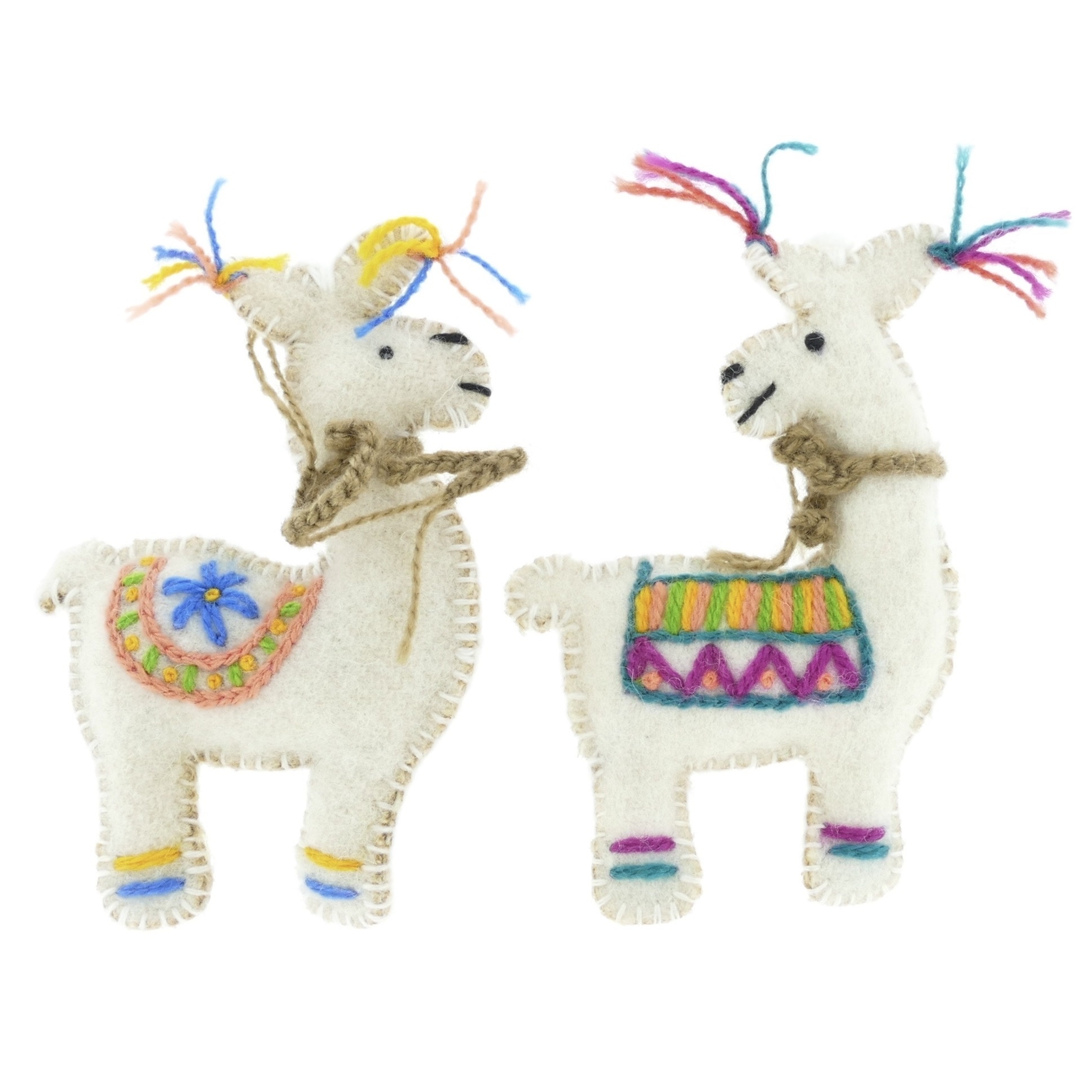 Lama decoration, 100% sheep's wool - Titicaca Trade