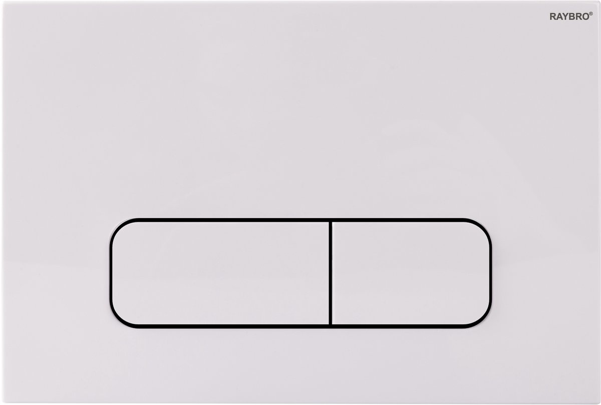 RAYBRO Mocha 15 - Wit - bedieningsplaat - druktoets wc ...