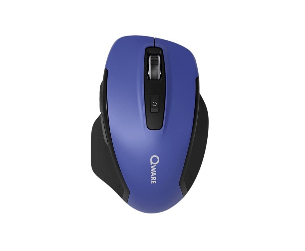 QWare QWARE Wireless Mouse Glasgow Blauw - Pcman