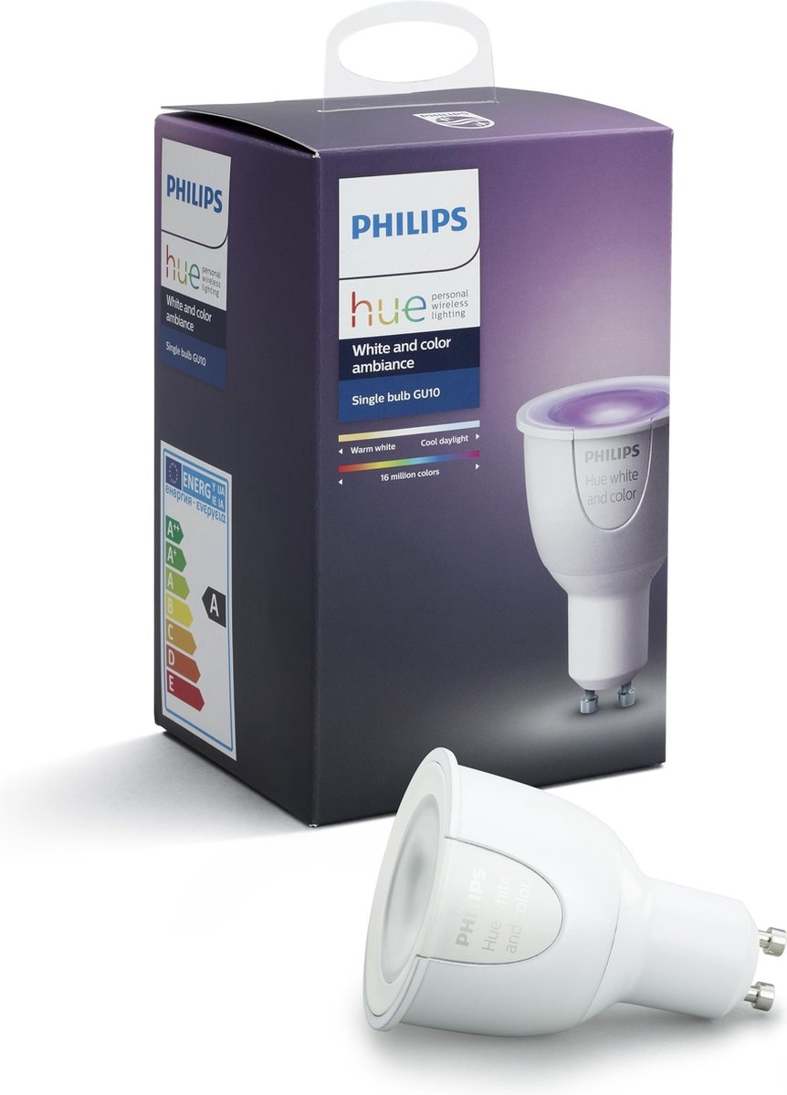Philips Hue White and Color GU10 | Oud model | Slimme spotlamp | Pcman ...