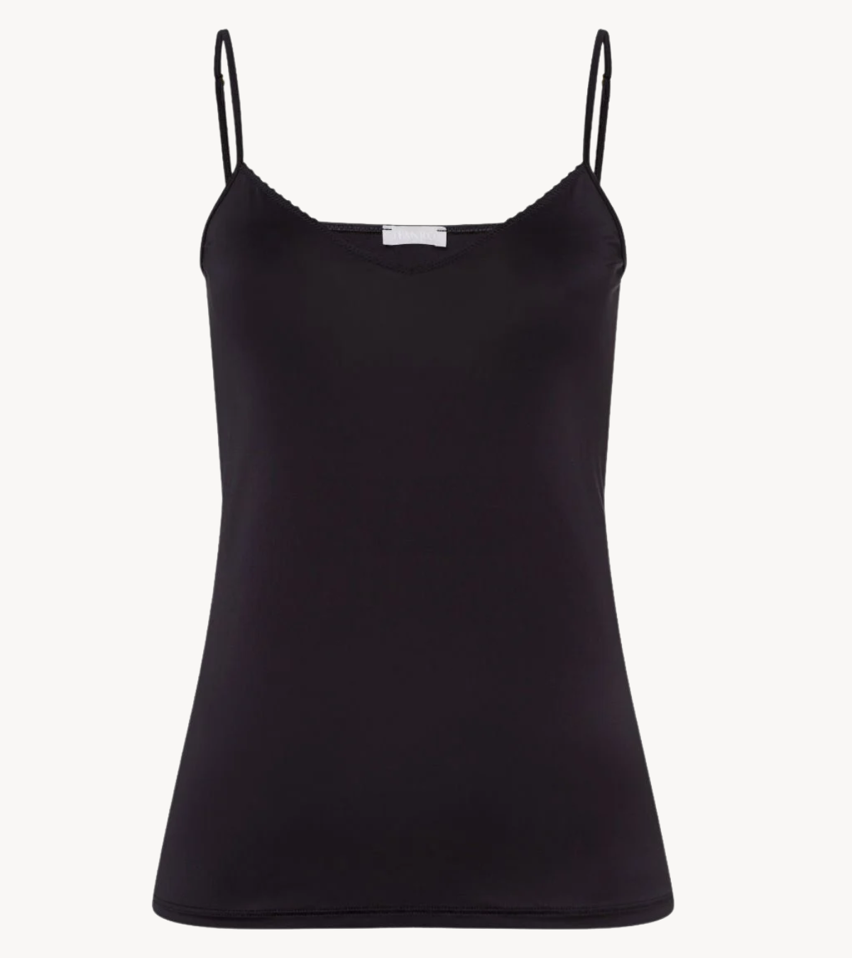 Top Spaghetti Top Satin Deluxe black - kklup