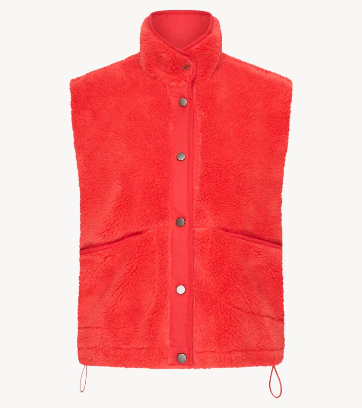 Gilet steve sleeveless jacket poppy red - kklup