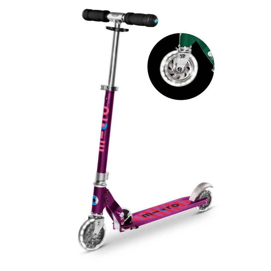 Micro Step - Micro Sprite Led - Paars Strepen - Spruit kids conceptstore
