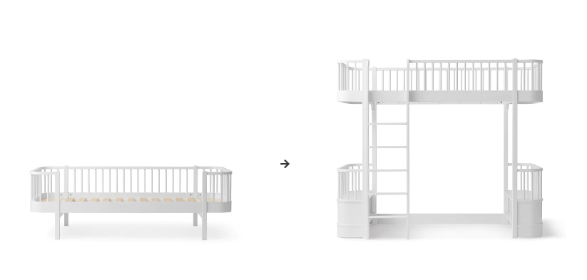 Oliver Furniture - Conversion Kit – Original day bed to loft bed ...