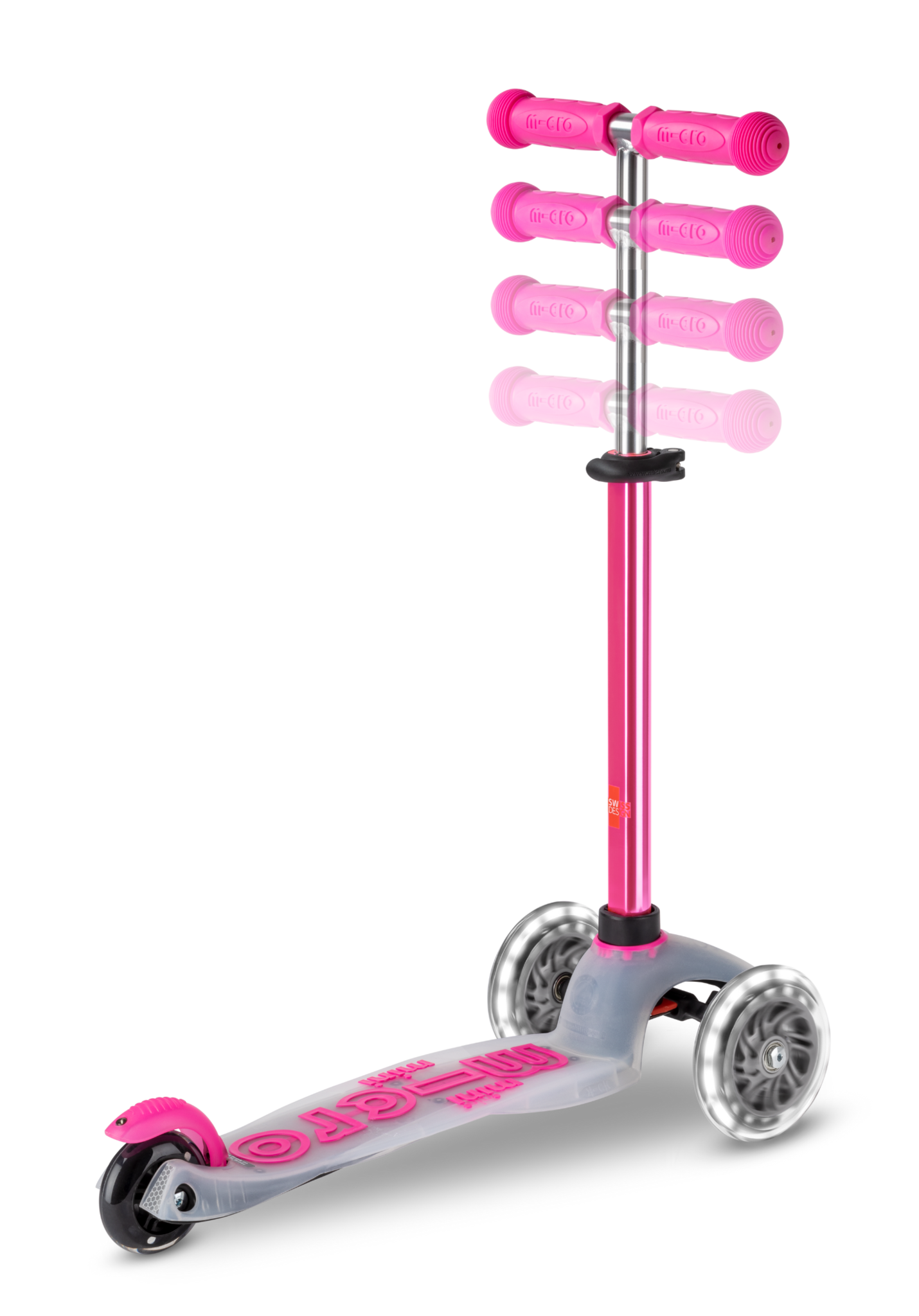 Micro step - Mini micro step deluxe flux neochrome LED – Roze - Spruit ...