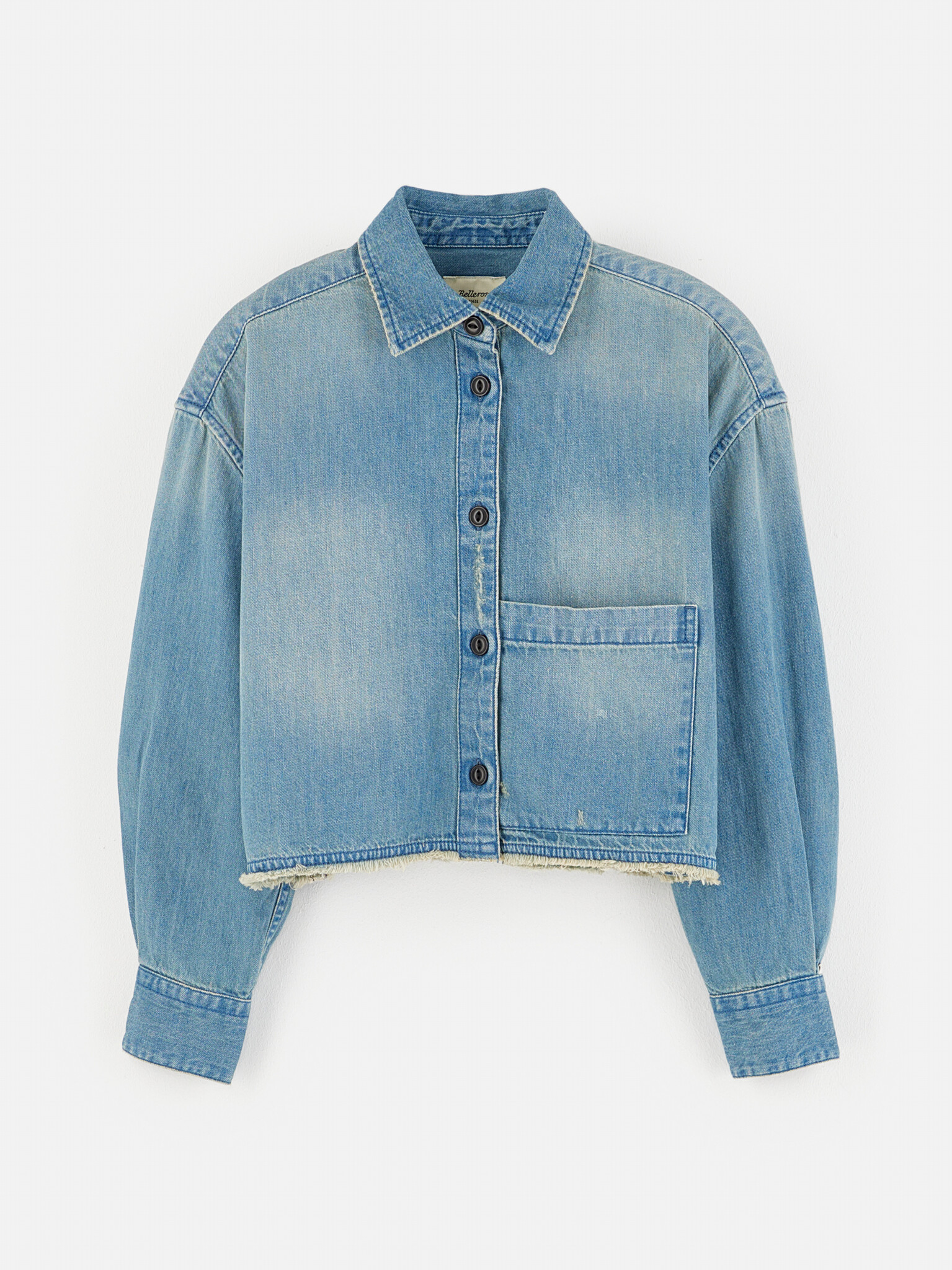 Bellerose - Girls denim shirt – Blue stone - Spruit kids conceptstore