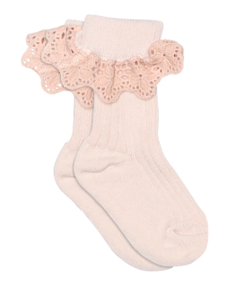 MP Denmark - Lisa socks lace – 1250 - Cherry blossom - Spruit kids ...
