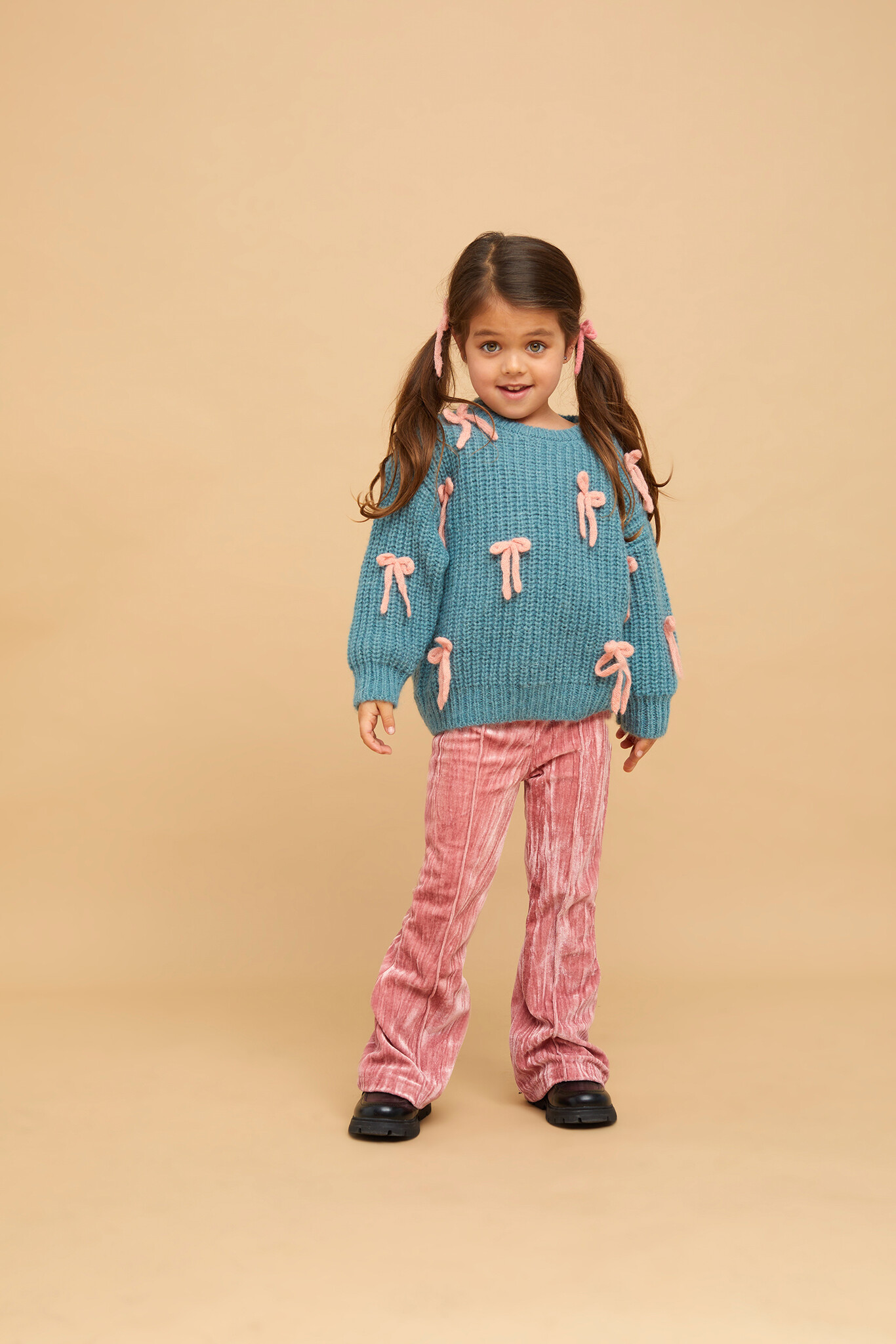 Sproet & Sprout - Velvet flare pants - Lavender - Spruit kids conceptstore