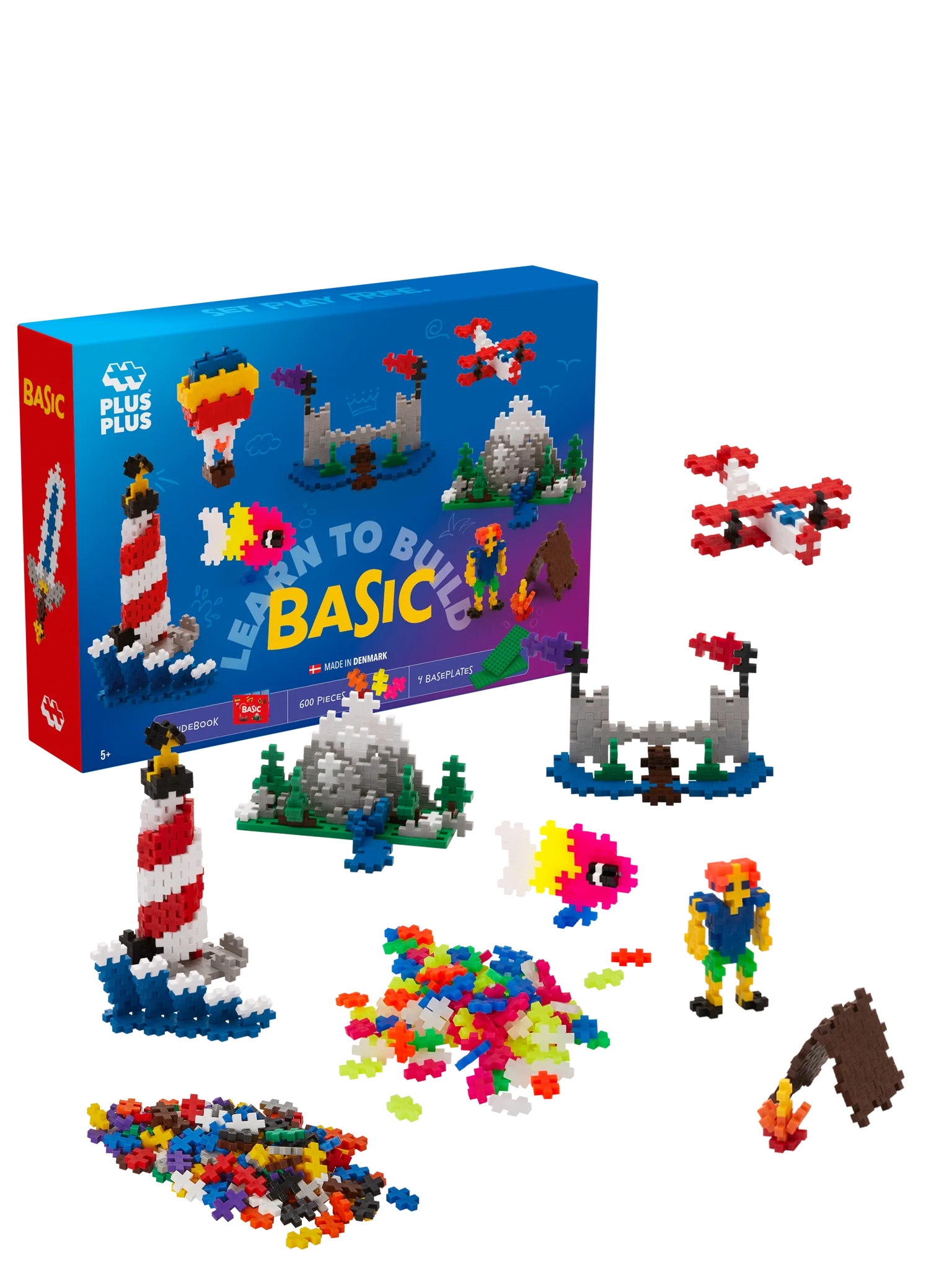 Plus Plus - Learn to Build basic Plus-Plus: 600 stuks - Spruit kids conceptstore