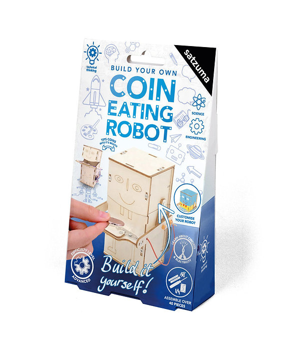 Satzuma - Make your own coin eating robot - Spruit kids conceptstore