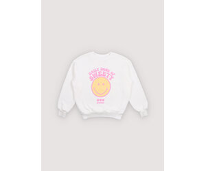 The New Society - Smiley sweatshirt - Pure cloud - Spruit kids conceptstore
