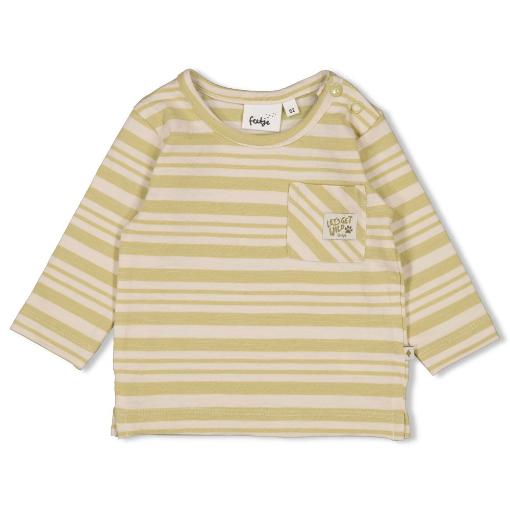 Longsleeve streep - Safari Savage - Groen - Spruit kids conceptstore