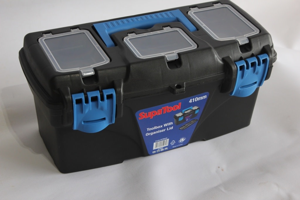 SupaTool SupaTool Toolbox With Organiser Lid 410mm - Clock’s Home and ...