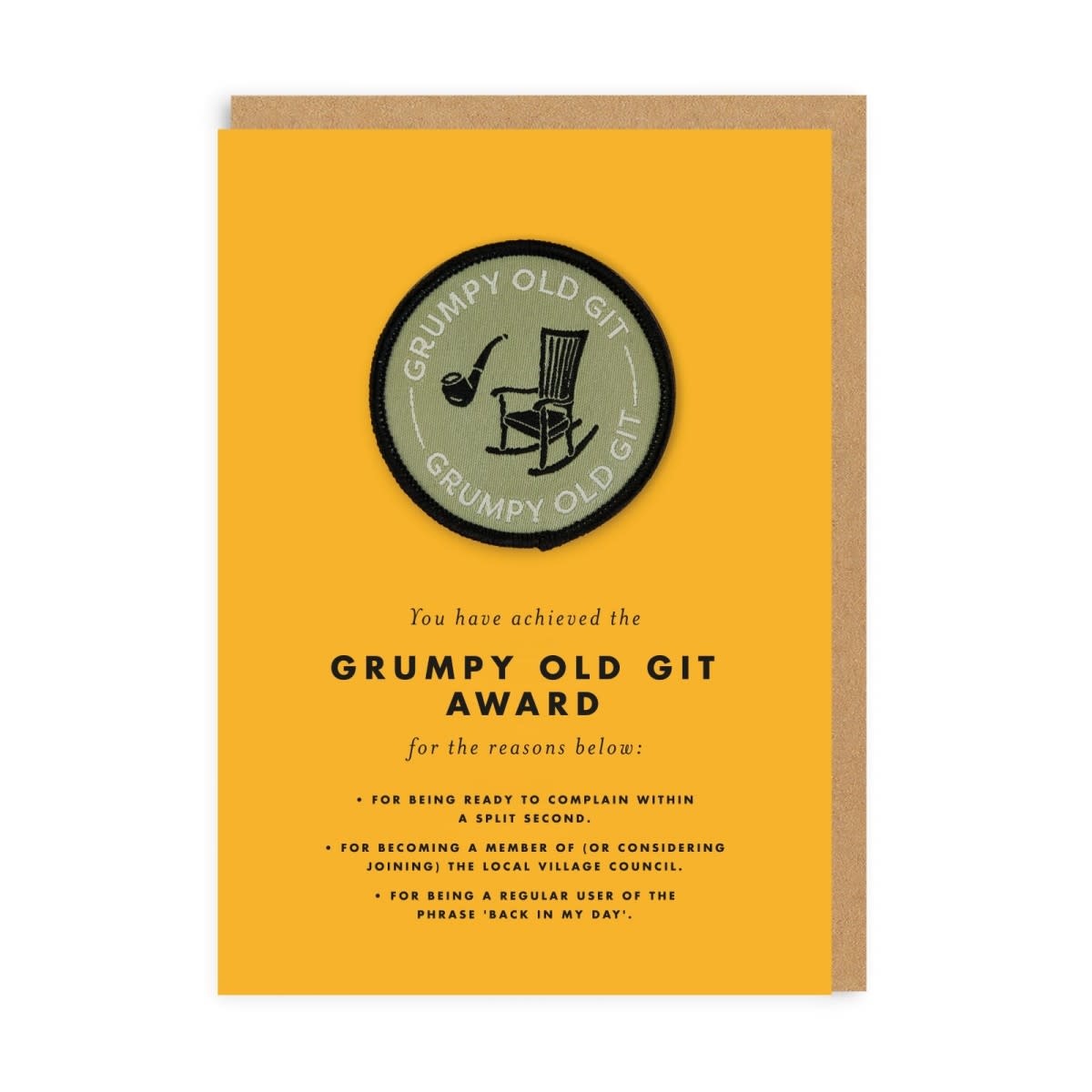 Grumpy Old Git card - Clock’s Home and Garden
