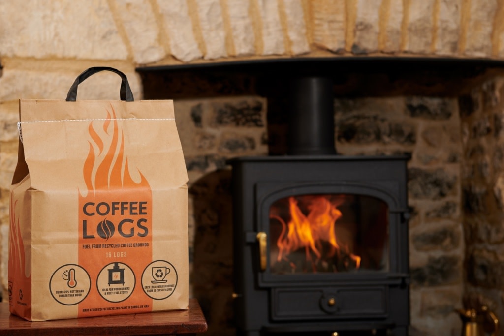 Bean Coffee Logs Pack 16 - 8kg - Clock’s Home and Garden