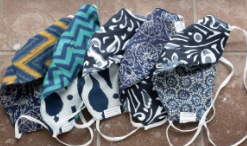 Fair Trade Fabric Face Masks - Clock’s Home and Garden