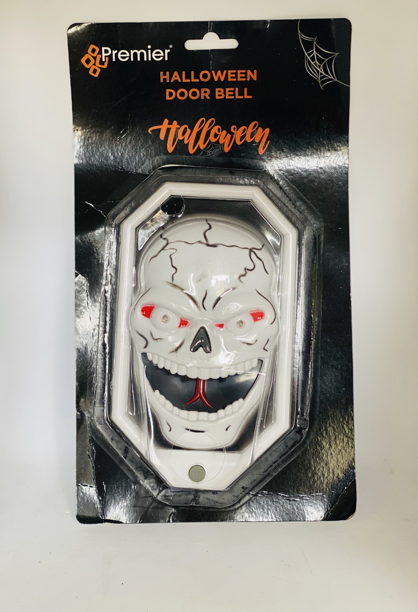 Halloween Door Bell White or Orange or Green - Clock’s Home and Garden