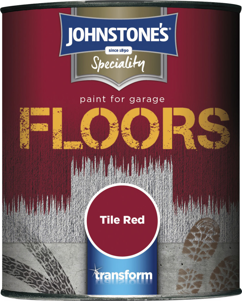 Garage floor paint tile red 250ml - Clock’s Home and Garden