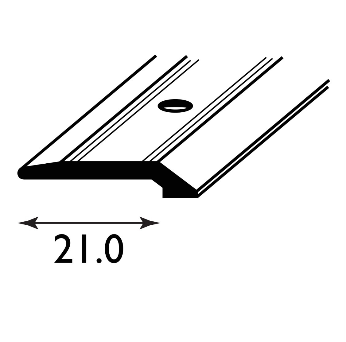 Vinyl Edge Trim Gold 2.7m - Clock’s Home and Garden