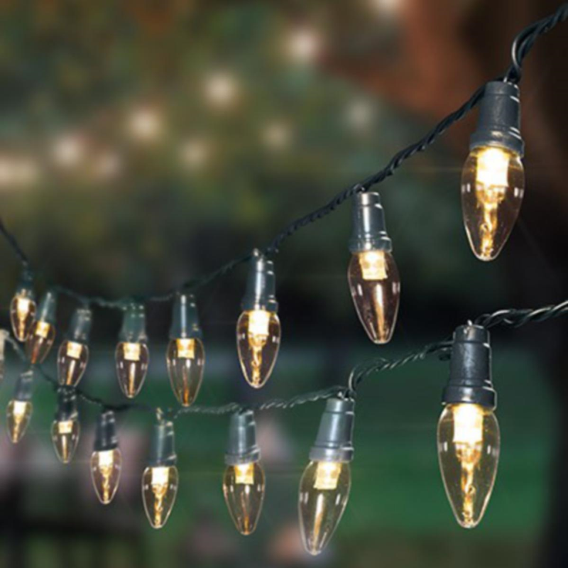 20 Warm White LED Lights C6 Multi-Action - C6 Bulb - Clock’s Home and ...