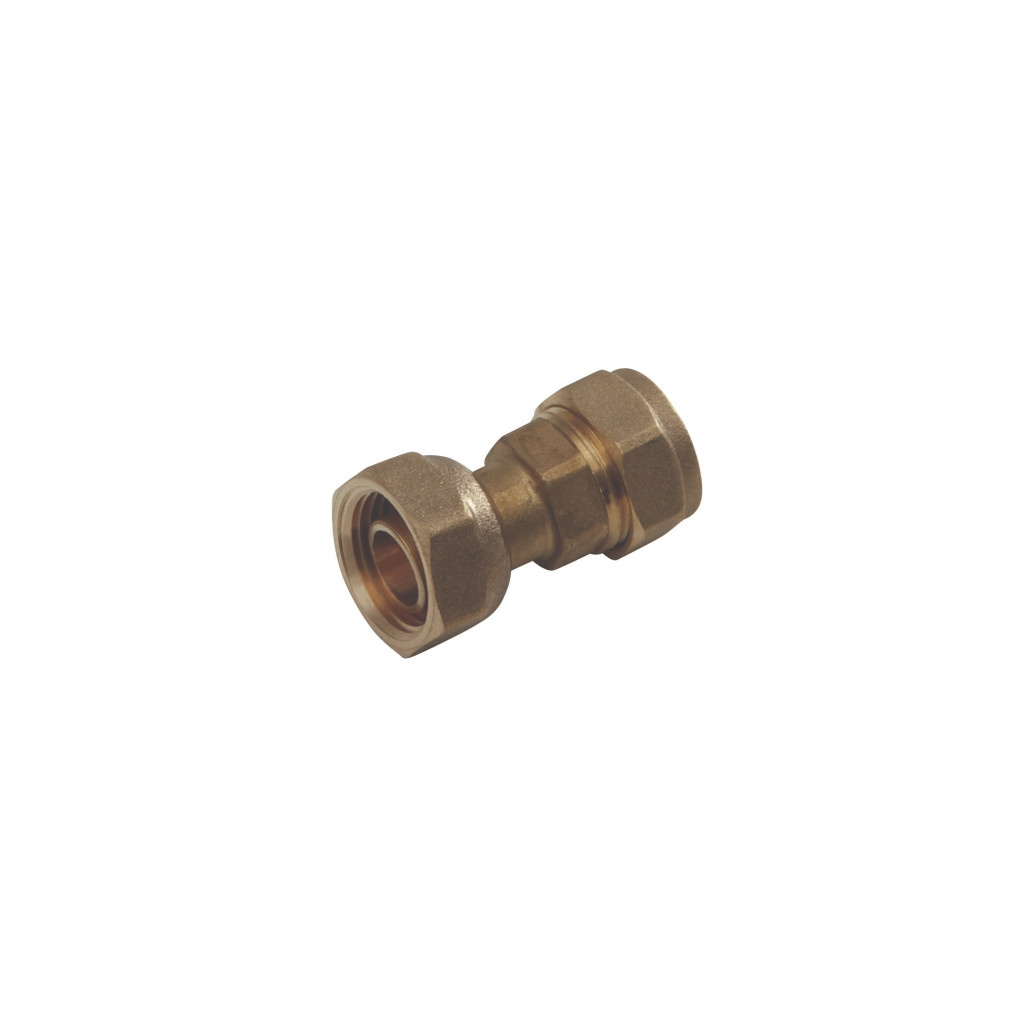 Securplumb Compression Straight Tap Connector 15mm x 3/4” Brass - Clock ...
