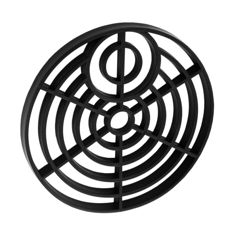 Securit Round Gulley Grids 150mm Black 2 Pack - Clock’s Home and Garden