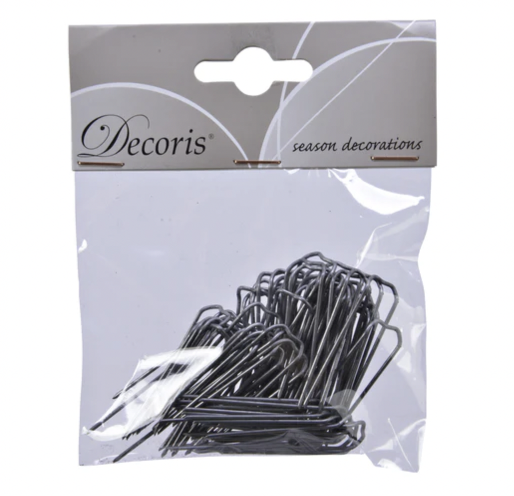 Decoris Iron Staples For Wreath Making 4cm - Clock’s Home and Garden