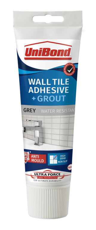 Unibond (henkel) UniBond Ultraforce Wall Tile Adhesive & Grout Grey ...
