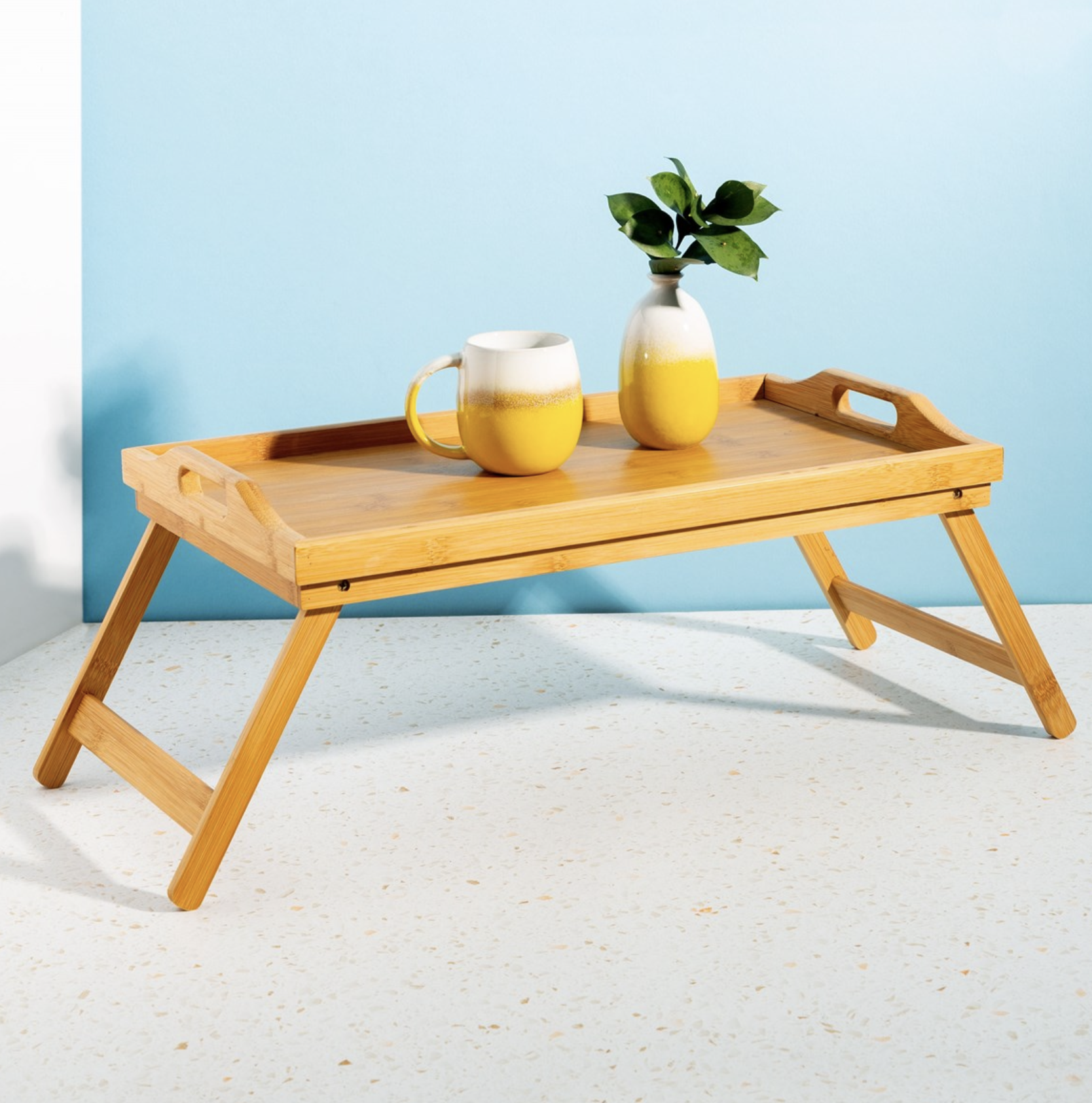Bamboo Breakfast Tray - Clock’s Home and Garden