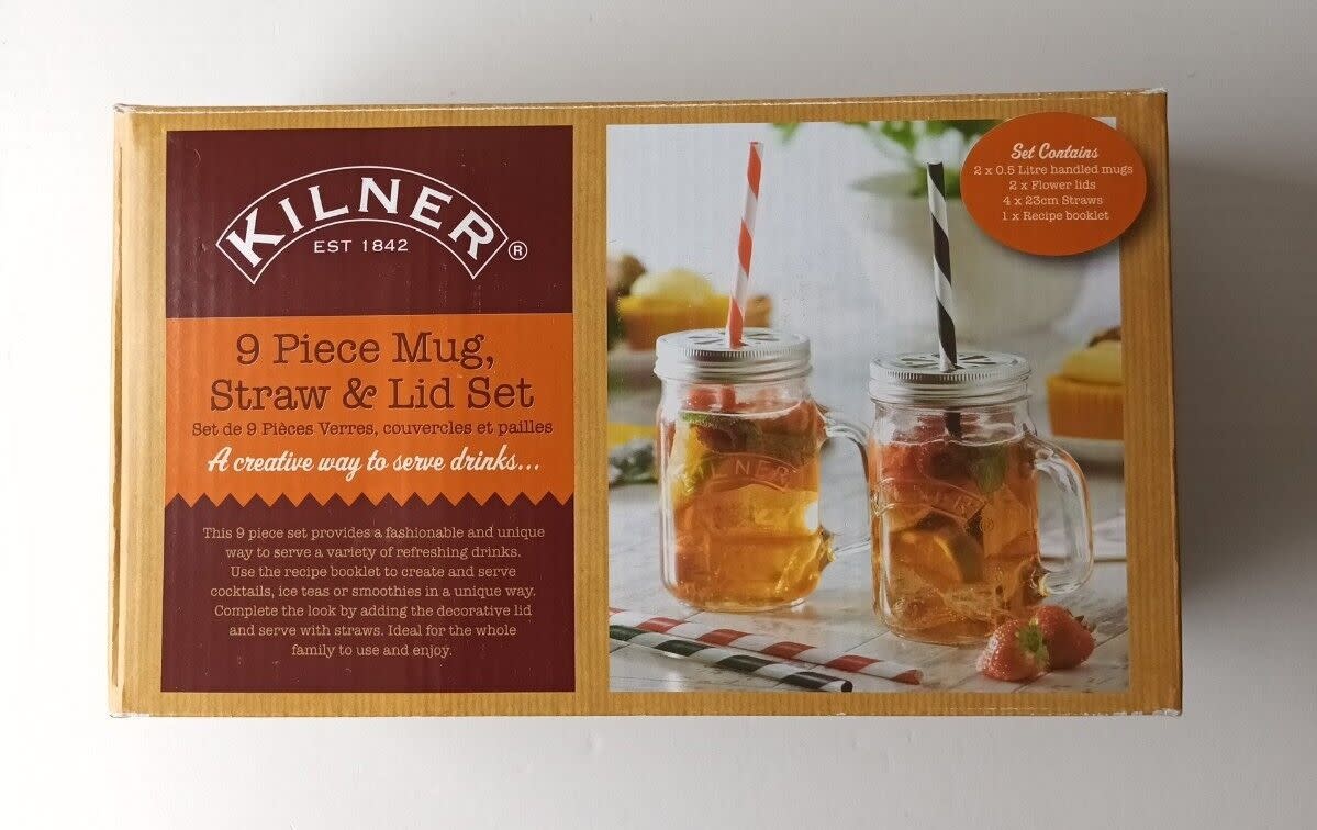Kilner Mug & straw Set Rayware - Clock’s Home and Garden