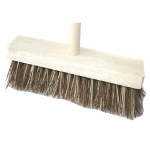 Yard Cane Broom Complete with Handle 13" - Clock’s Home and Garden