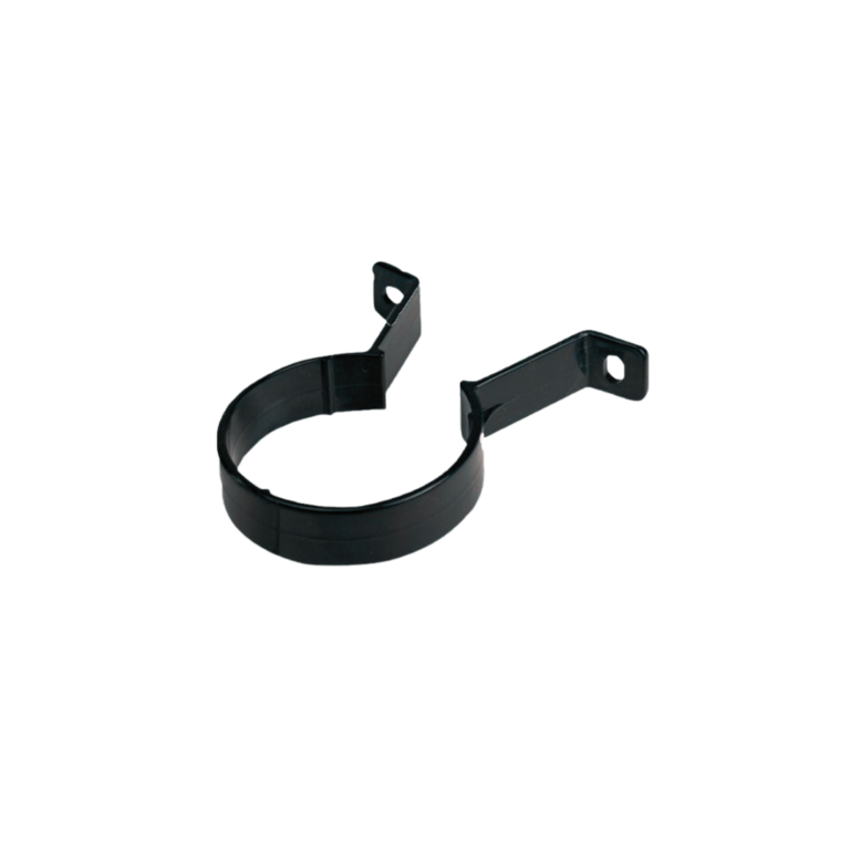 Polypipe Round Pipe Bracket 68mm Black - Clock’s Home and Garden