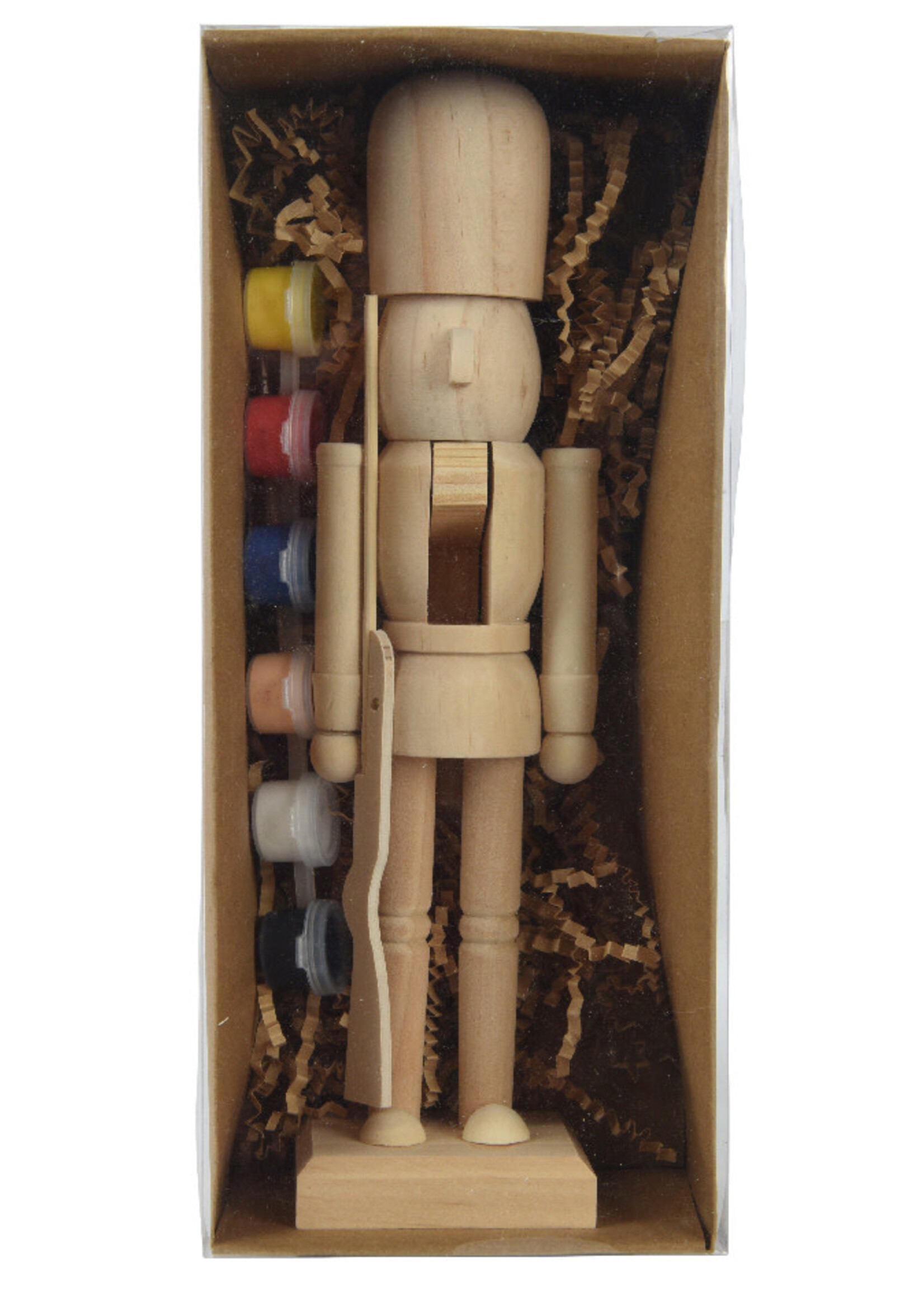 Decoris Paint Your Own Nutcracker Pinewood - Clock’s Home and Garden