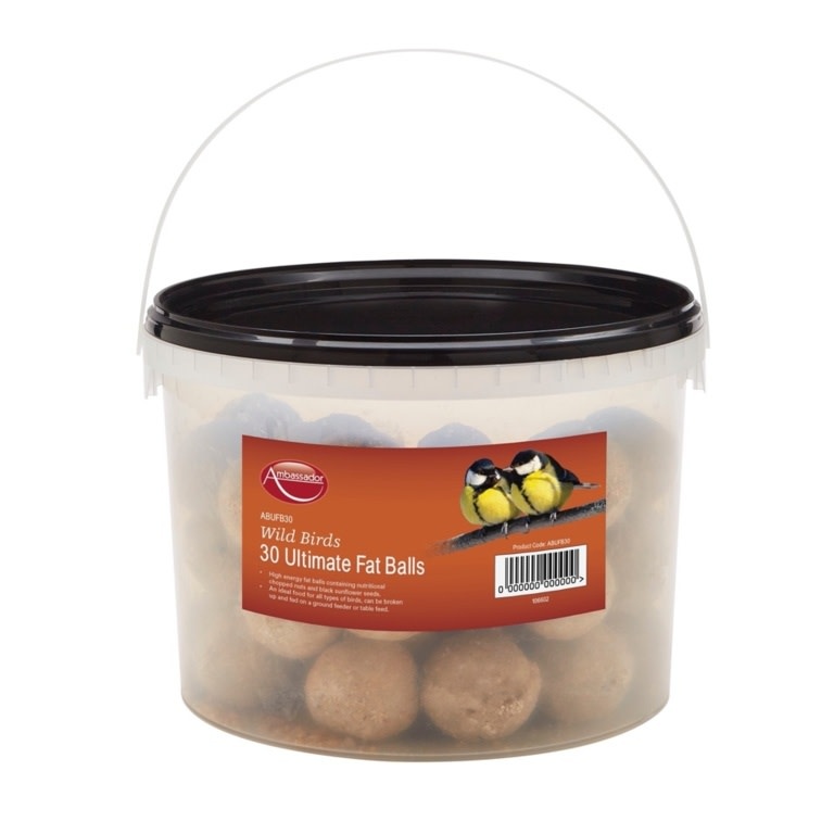 Ambassador Ultimate Fat Balls Bucket of 30 - Clock’s Home and Garden