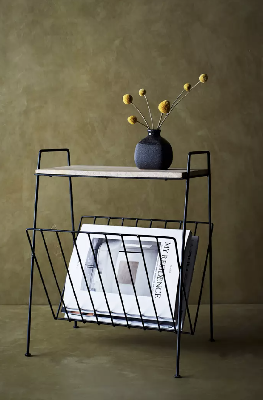 Magazine rek met hout Madam Stoltz - Jane and Fred