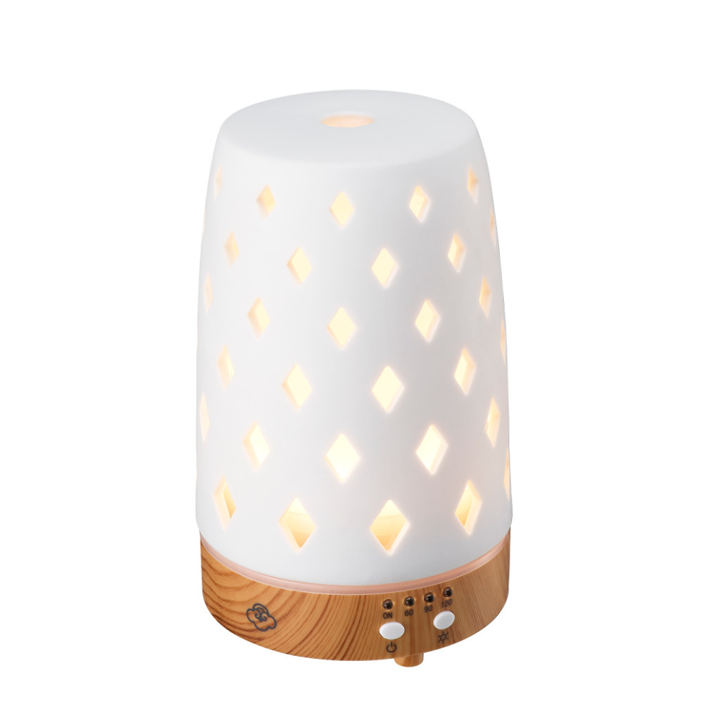 Serene House Ultrasonic Diffuser Diamond White Lightwood | zwemland.nl - Zwemland