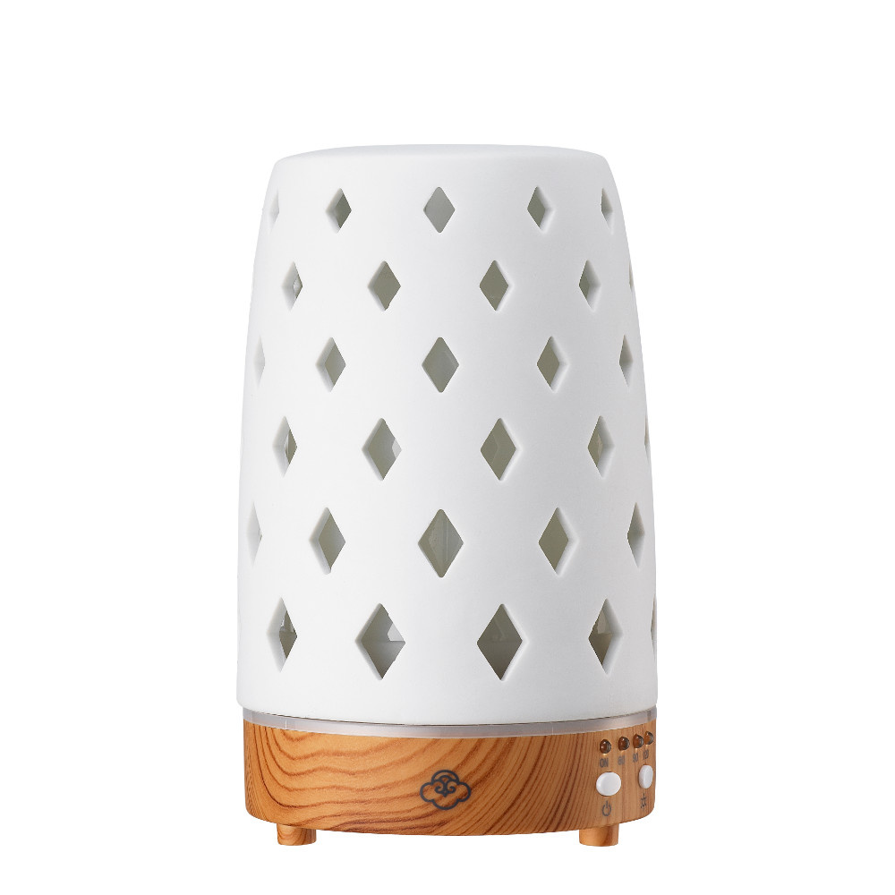 Serene House Ultrasonic Diffuser Diamond White Lightwood | zwemland.nl - Zwemland