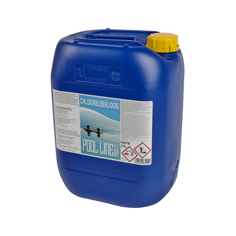 Jerrycan Vloeibaar chloor 20 liter - Natriumhypochloriet | zwemland.nl ...