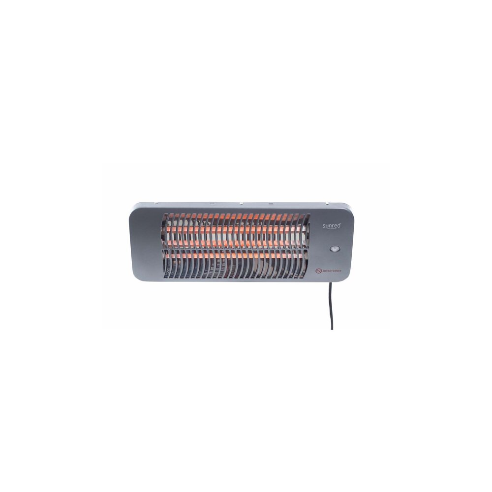 Sunred verwarmer Lugo Quartz Wall - zwart | Zwemland.nl - Zwemland