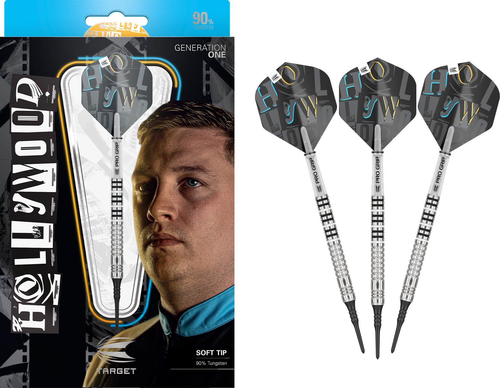 Target Chris Dobey 90% Soft Tip - Fléchettes pointe Plastique ...