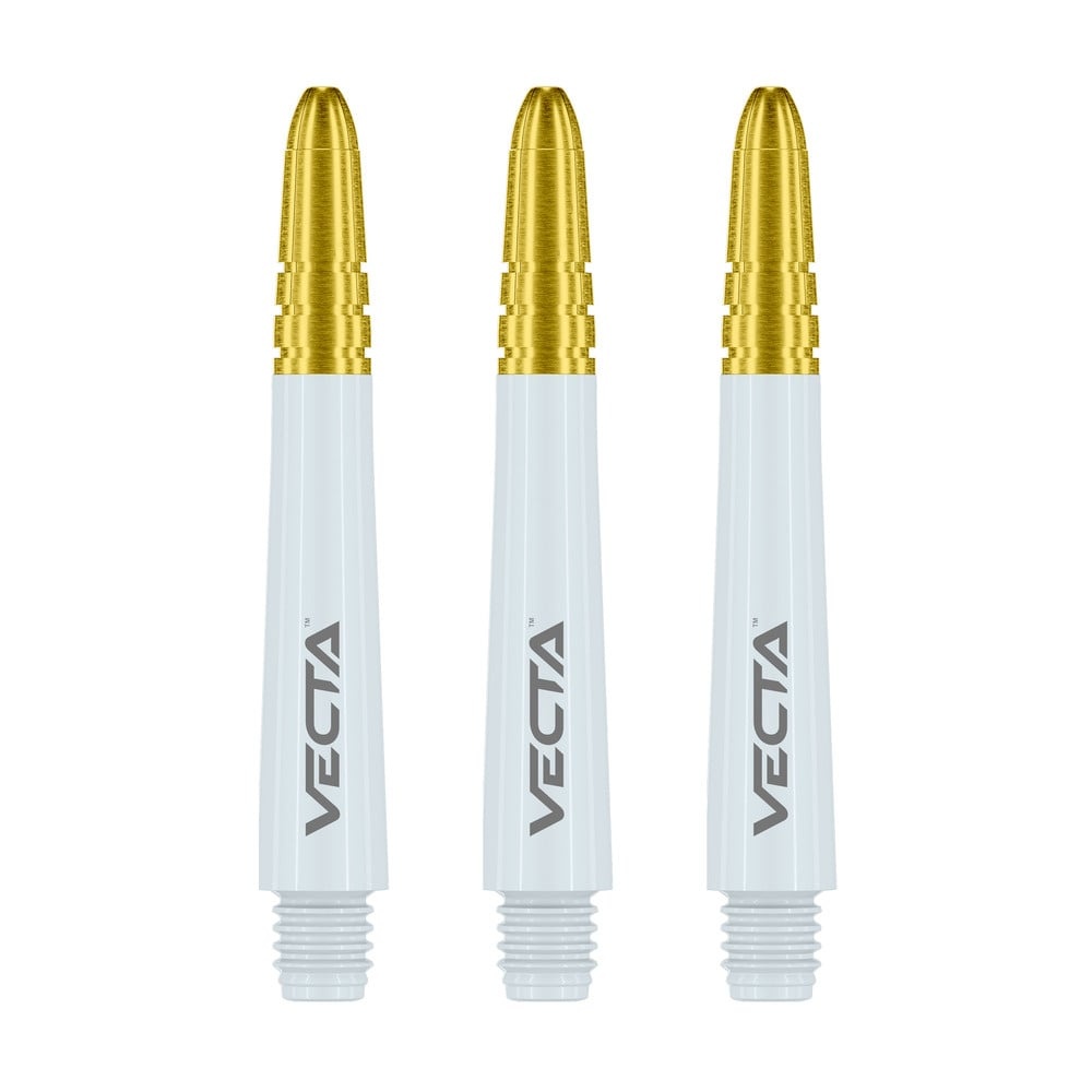 Tiges Winmau Vecta White Gold - Dartshopper.fr