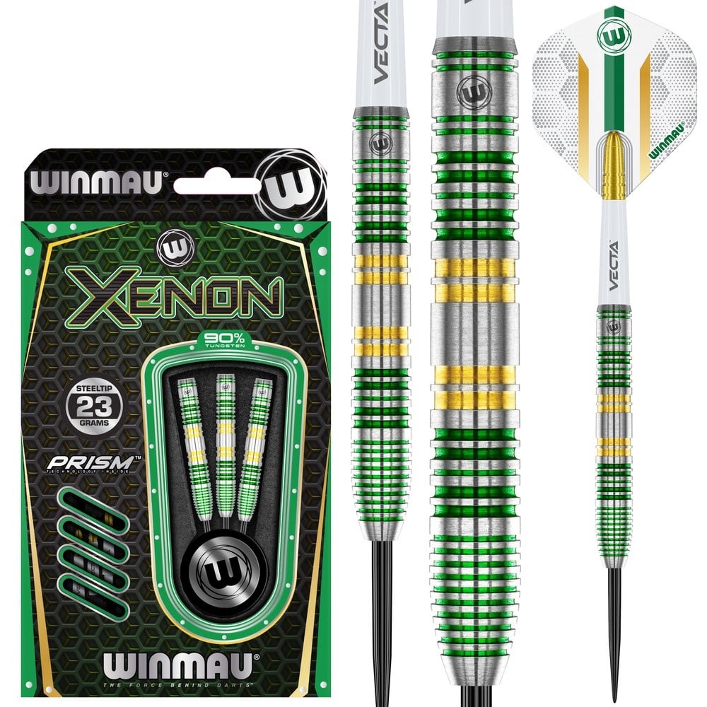 Winmau Xenon 90% - Fléchettes pointe Acier - Dartshopper.fr