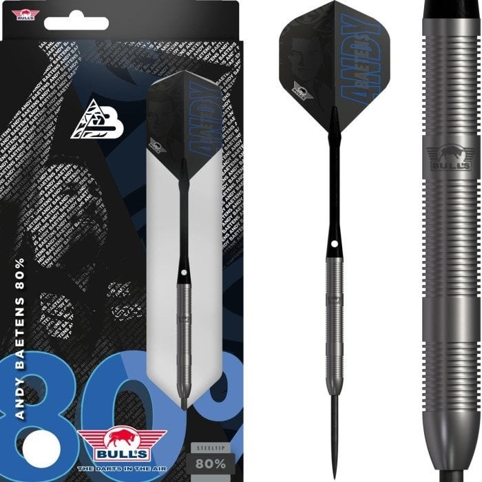 Bull's Andy Baetens E2 80% - Fléchettes pointe Acier - Dartshopper.fr