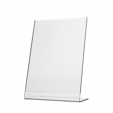 Menukaart houder A4 staand schuin model - Prisma Graphics B.V.
