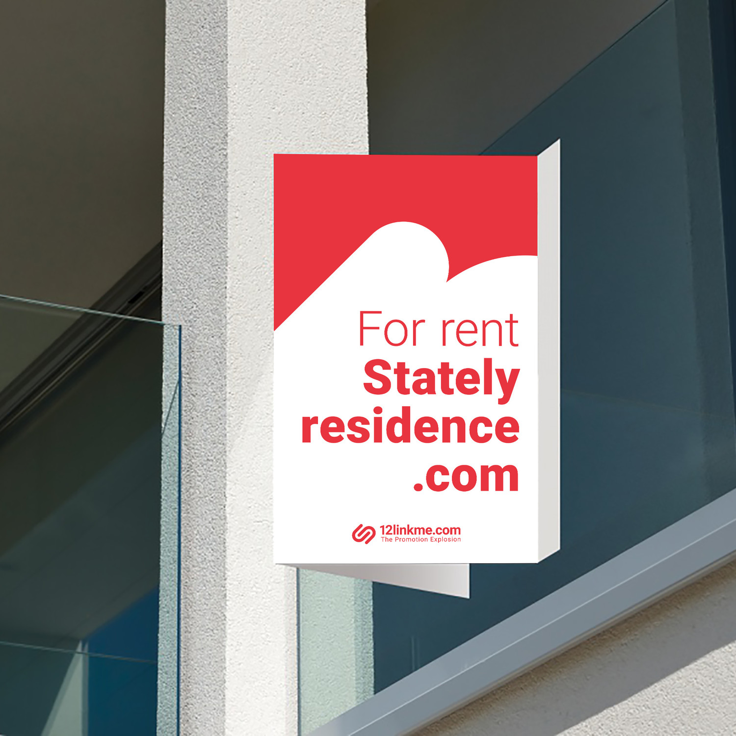 House for rent window sign V-sign 'Standard' top quality XL-XXL | 12Linkme