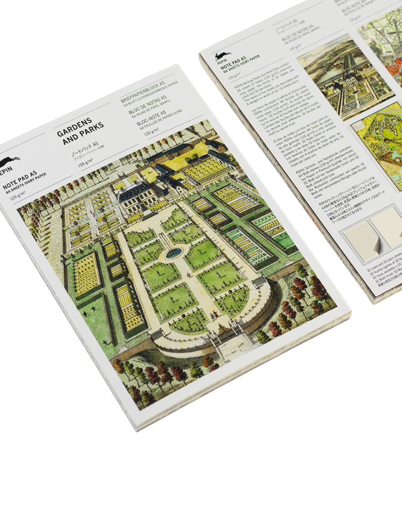 Notepad - Letter writing paper - Gardens & Parks - A5 - Curiosa Cabinet